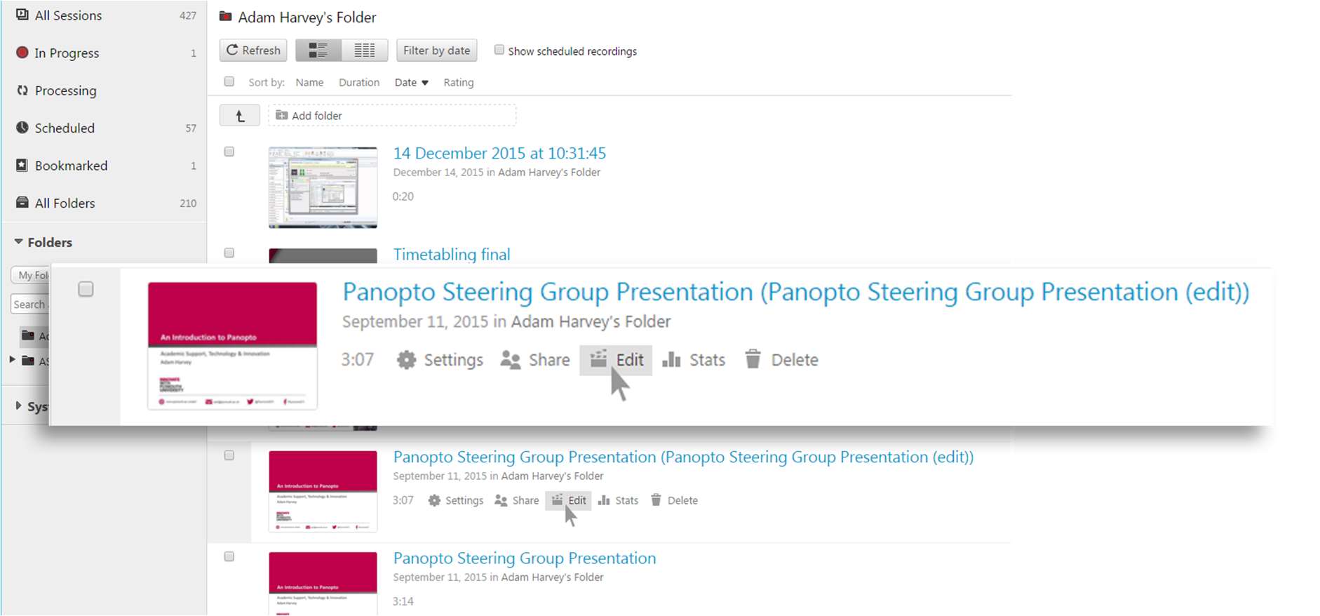 Editing videos with the Panopto Editor – Digital Education Help