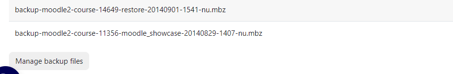 Backing up Moodle courses – Digital Education Help
