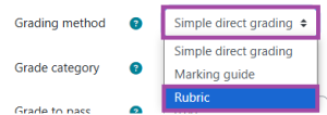 Creating a Rubric with Moodle – Digital Education Help