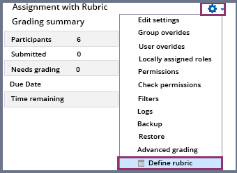 Creating a Rubric with Moodle – Digital Education Help