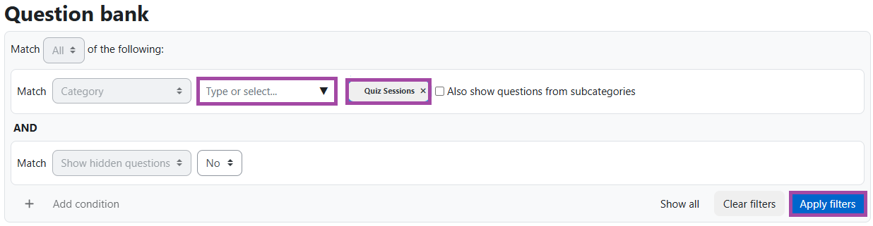 Creating multiple choice questions for a Moodle quiz using the Question bank (recommended ...
