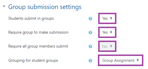 Creating group submissions in Moodle – Digital Education Help