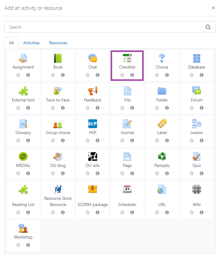 Using the Checklist activity in Moodle – Digital Education Help