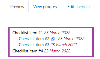 Using the Checklist activity in Moodle – Digital Education Help