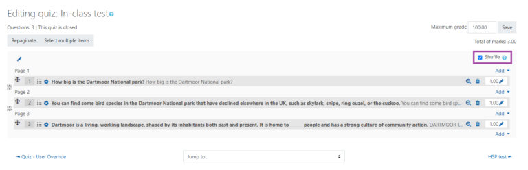 Creating Multiple Choice Questions For A Moodle Quiz Using The Question