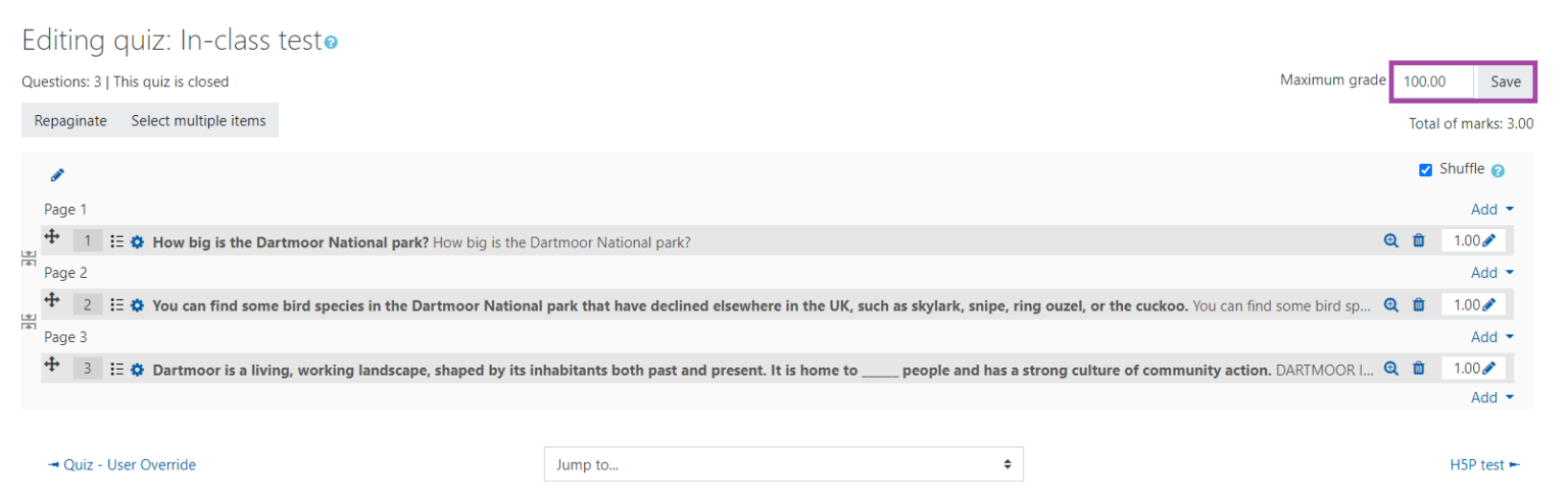 Creating multiple choice questions for a Moodle quiz using the question bank (recommended ...