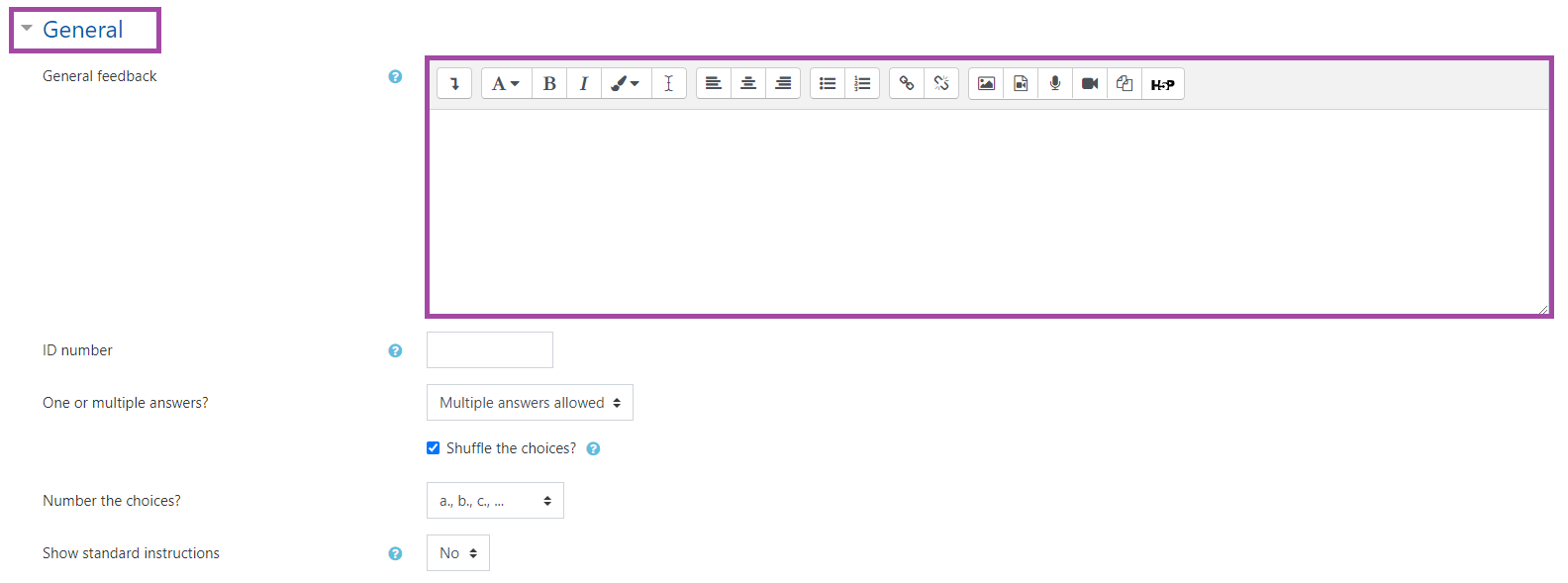 Adding Multiple Choice Questions To A Moodle Quiz Digital Education Help
