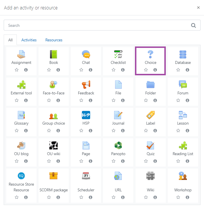How to add a Choice activity to your Moodle course – Digital Education Help