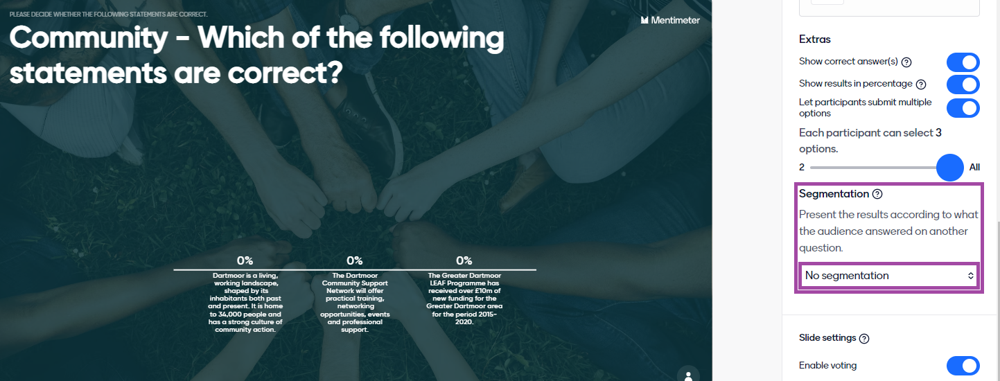 How to create segmentation in a Mentimeter presentation? – Digital ...