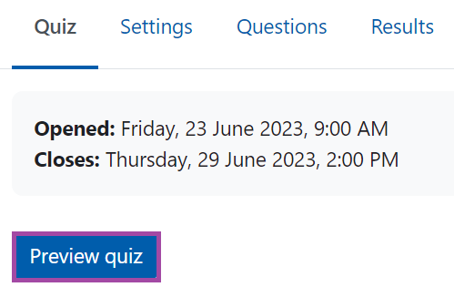Why can I not edit my quiz questions? It says this quiz has been ...