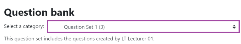 Creating multiple choice questions for a Moodle quiz using the Question bank (recommended ...