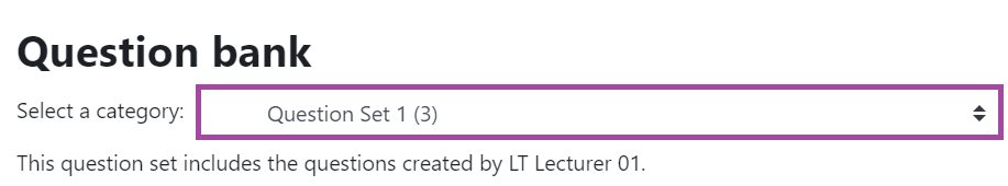 Creating multiple choice questions for a Moodle quiz using the Question ...