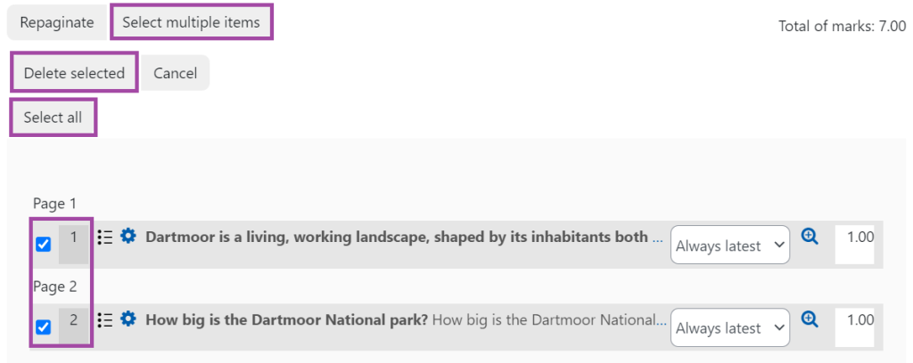 Adding multiple-choice questions to a Moodle quiz – Digital Education Help