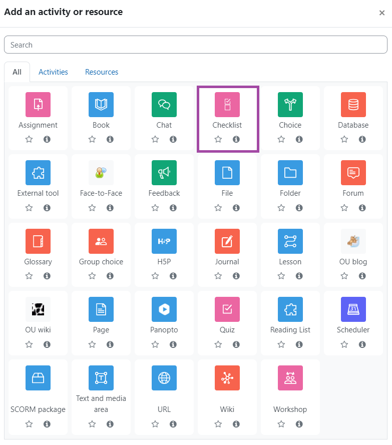 Using the Checklist activity in Moodle – Digital Education Help