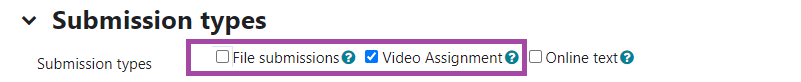 Creating an online submission in Moodle for students to submit video or ...