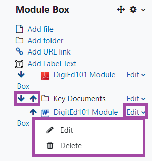Module Leaders – Online Module Boxes in Moodle for staff – Digital ...