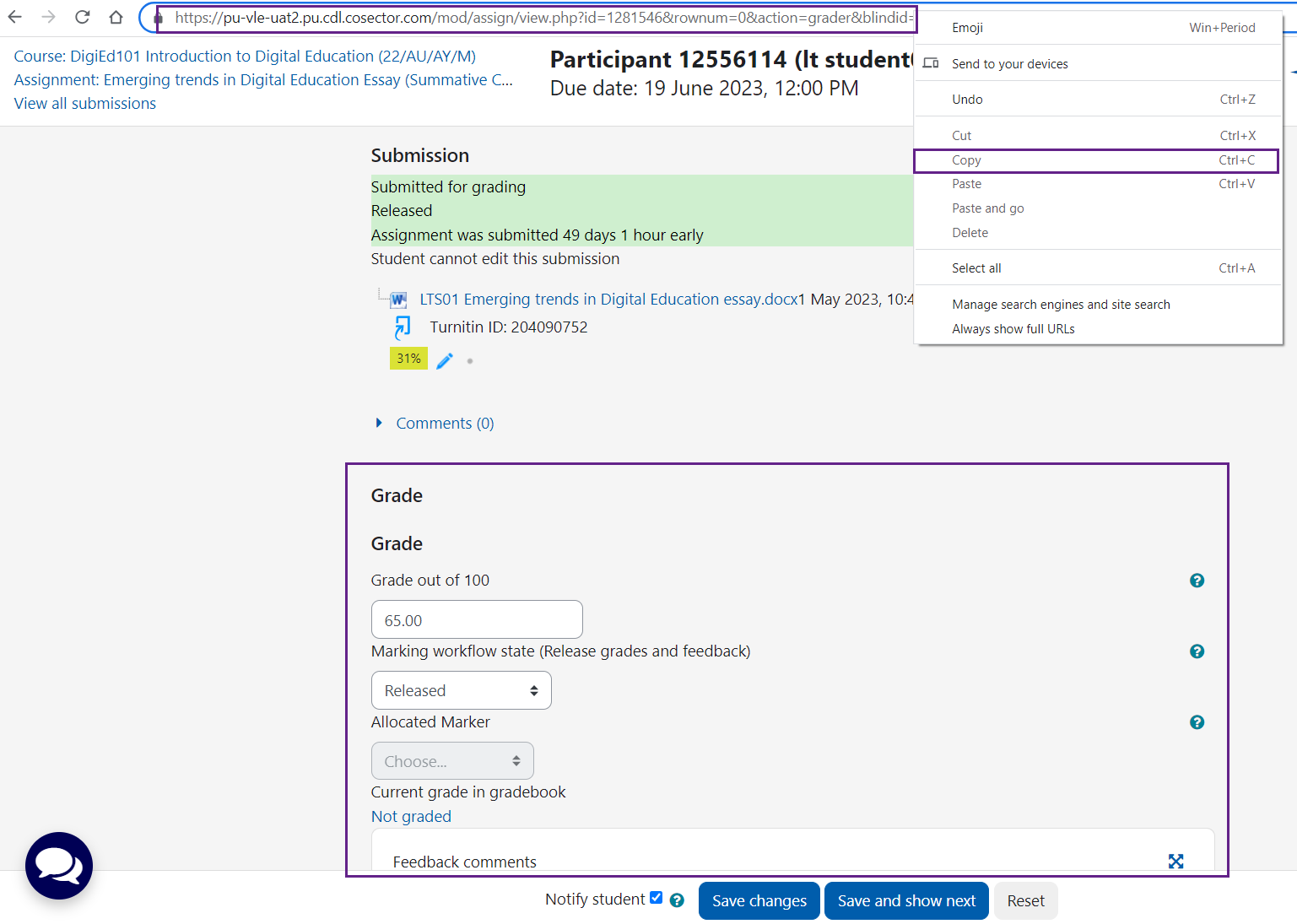 Module Leaders – How to link student submissions to Module Boxes with ...