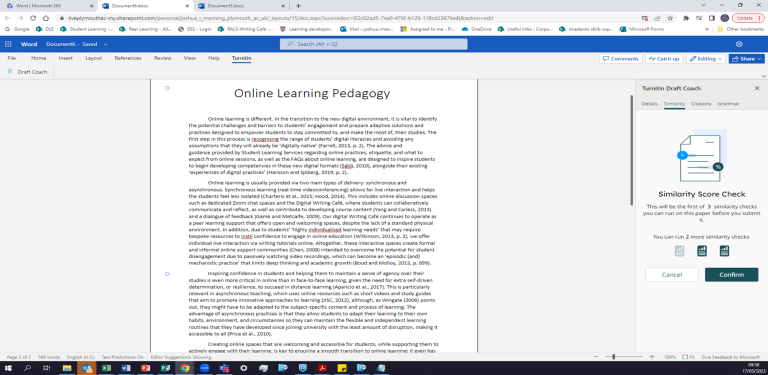 Using Turnitin Draft Coach – Digital Education Help