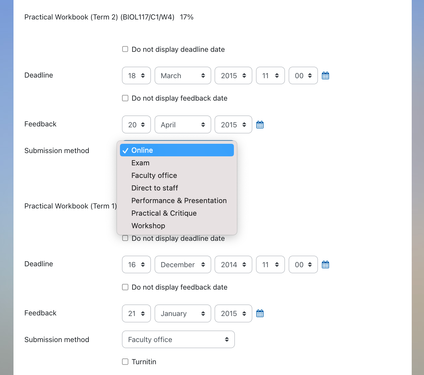 Using the Module Information block – Digital Education Help